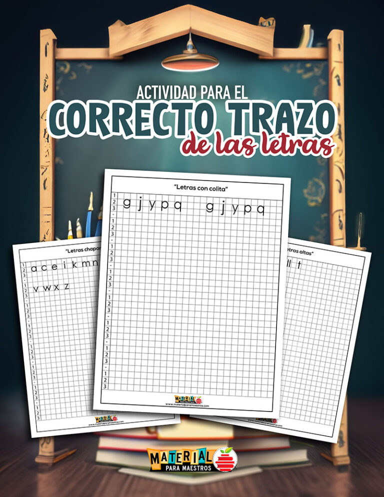 Actividad para el correcto trazo de las letras - Material para Maestros