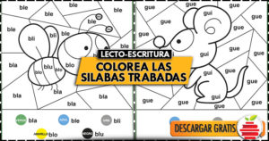 Coloreando las sílabas trabadas - Material para Maestros