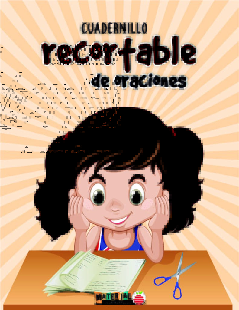 Cuadernillo recortable de oraciones - Material para Maestros