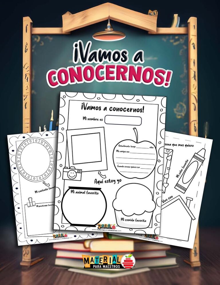 ¡Vamos a conocernos! - Material para Maestros