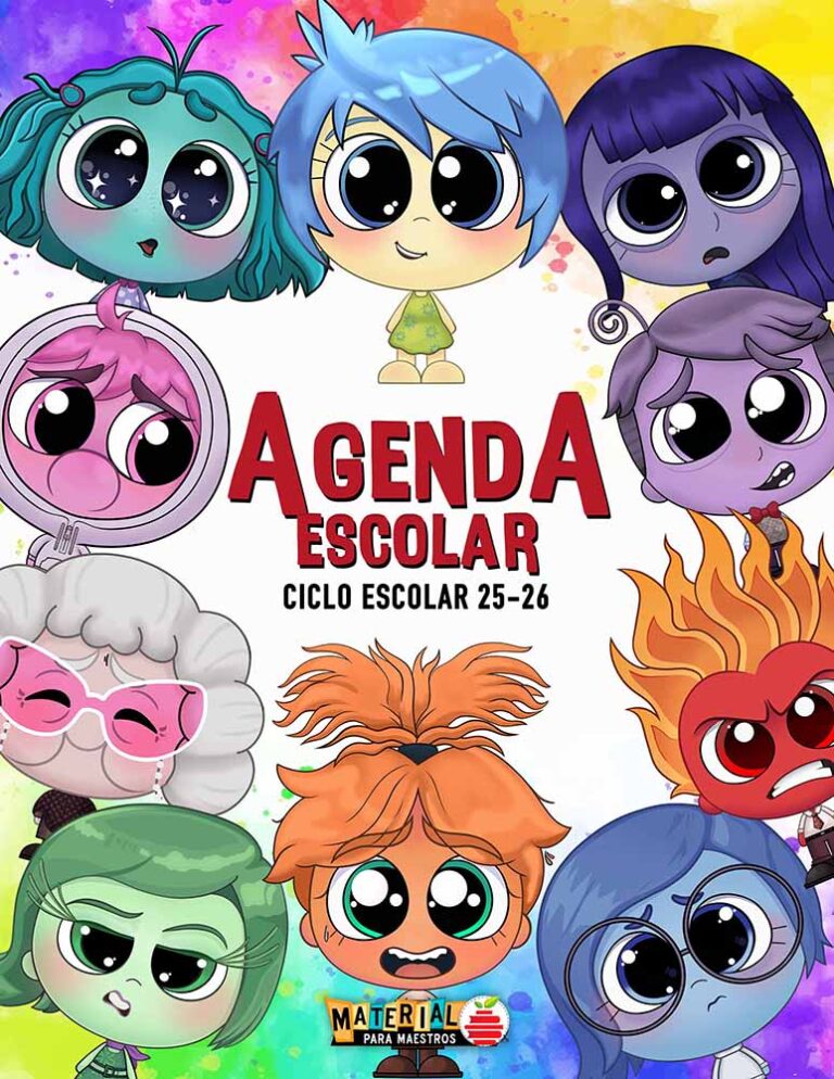 Agenda De Intensamente 2025 2026 Totalmente Gratis Material Para