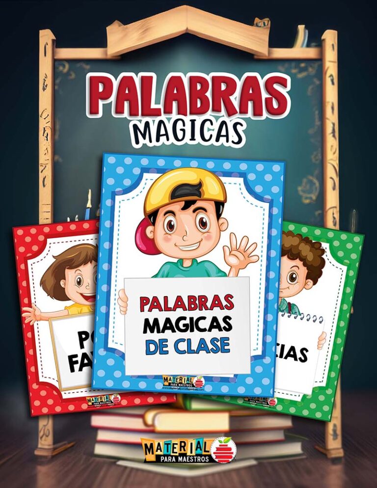 Palabras mágicas para adornar - Material para Maestros