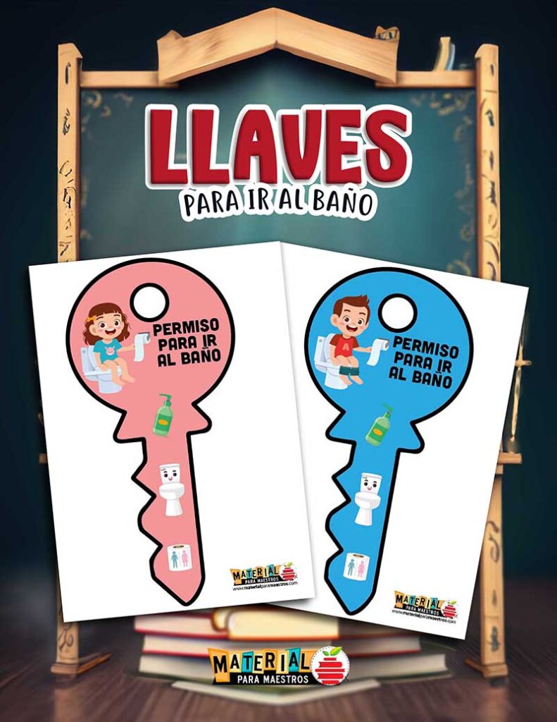 Llaves para control de las idas al baño - Material para Maestros