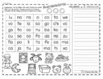 Busca palabras - Formar palabras con sílabas - Material para Maestros
