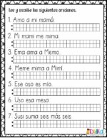 Cuadernillo "Leo y escribo oraciones" - Material para Maestros