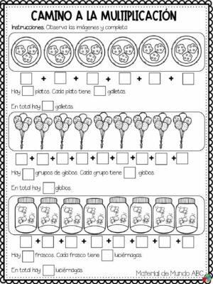 Cuadernillo de inicio a la multiplicación - Material para Maestros
