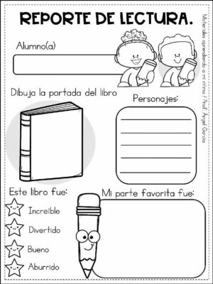 50 formatos para reportes de lectura en primaria - Material para Maestros