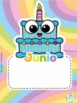 Carteles para cumpleaños por meses - Material para Maestros