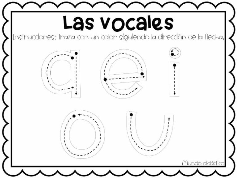 Cuadernillo de actividades para aprender las vocales - Material para ...