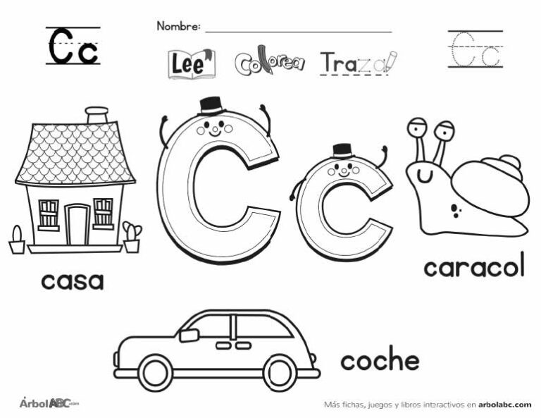 Cuaderno lee, traza y colorea el abecedario - Material para Maestros