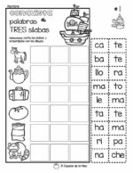 Material para formar palabras con las sílabas - Material para Maestros