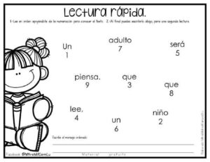 Cuadernillo para trabajar lectura rápida - Material para Maestros