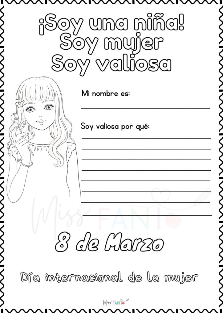 Actividades del Día de la Mujer para imprimir - Material para Maestros