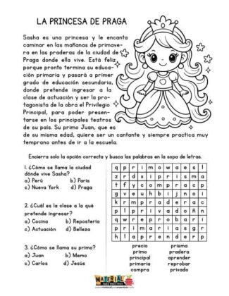 Lecturas de comprensión lectora con sílabas trabadas - Material para ...