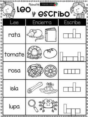 Leo y escribo palabras - Material para Maestros