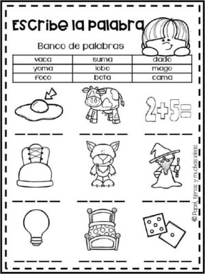 Cuaderno de lectoescritura para trabajar con palabras - Material para ...