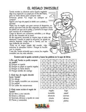 Lecturas del Día del Padre para trabajar la comprensión lectora ...