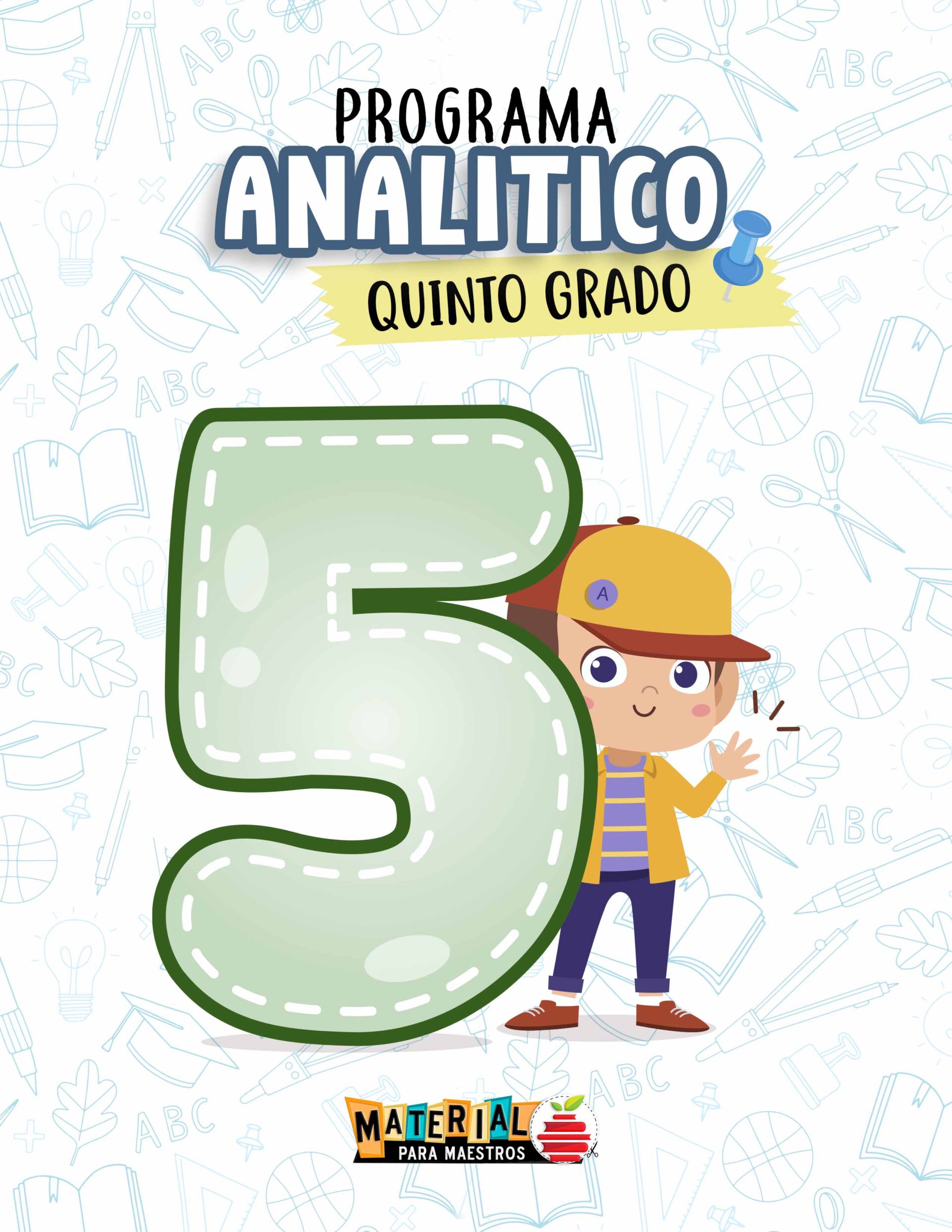 Programa analítico para quinto grado - Trimestre 1 - Material para Maestros