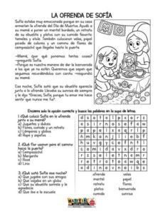 Lecturas del Día de Muertos para trabajar la comprensión lectora ...