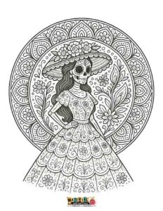 Mandalas de la catrina y el catrín - Material para Maestros